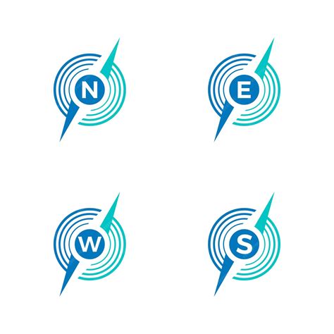 Premium Vector Flat Compass Logo Vector Icon