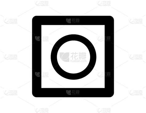 画在盒子里面的圆圈。