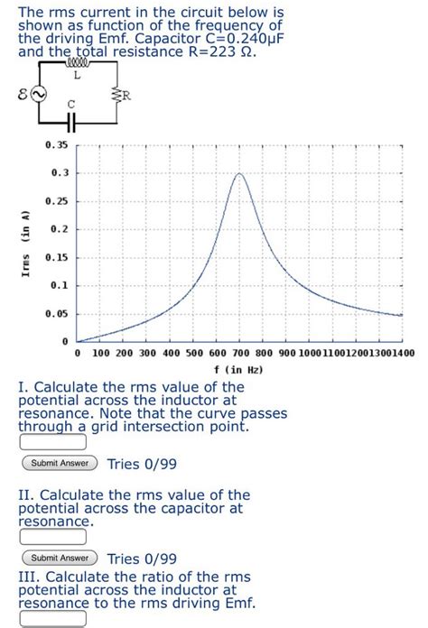 Solved The Rms Current In The Circuit Below Is Shown As