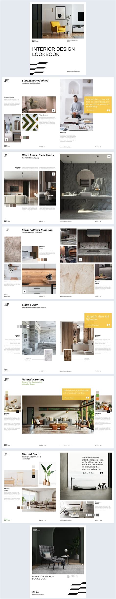 Interactive Interior Design Lookbook Template Flipsnack