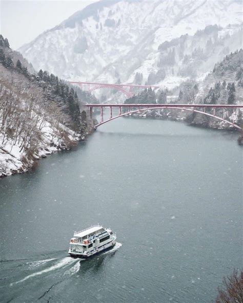 庄川遊覧船冬景色富山県砺波市の観光撮影スポットの名所 東海カメラマップ