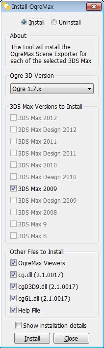 G1s 3ds Max Ogre3d에서 사용하는 Mesh 파일로 Export