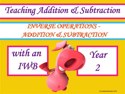 Inverse Operations With Addition And Subtraction Year 2 Teaching