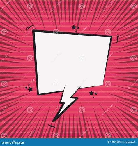 Pop Art Comic Speech Bubble Stock Vector Illustration Of Empty