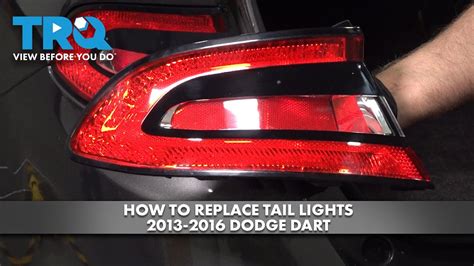 How To Replace Tail Lights 2013 2016 Dodge Dart Youtube