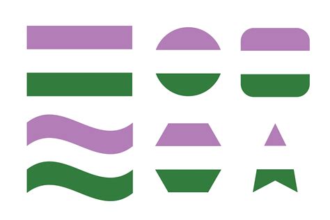 Genderqueer Pride Flag Sexual Identity Pride Flag 2897625 Vector Art At