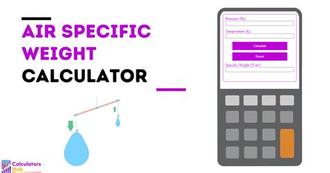 Air Specific Weight Calculator