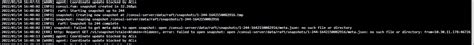 Failed To Open Snapshot Open Srvconsulraftsnapshots5 80085657