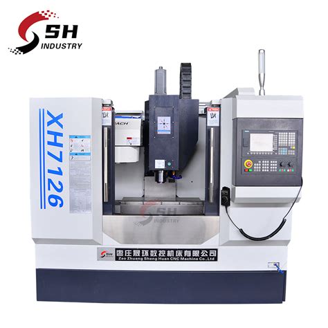 high precision vertical universal 3 axis cnc milling machine xh7126