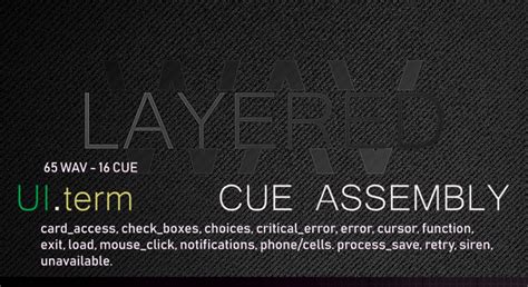 Ui Cue Assembly In Sound Effects Ue Marketplace