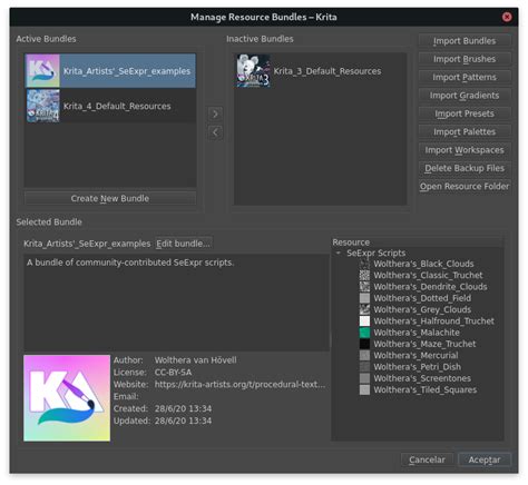first alpha of my gsoc project procedural texture generator artists