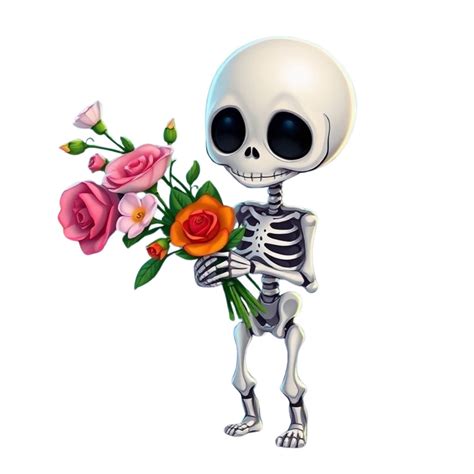 Mothers Skeleton With Bouquet Spring Image Gallery Scary Merry Co