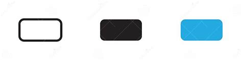 Rectangle Icon Thin Line Illustration Stock Illustration Illustration Of Shape Rectangle