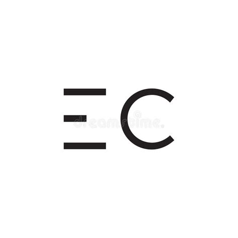 Ec Initial Letter Vector Logo Icon Stock Vector Illustration Of