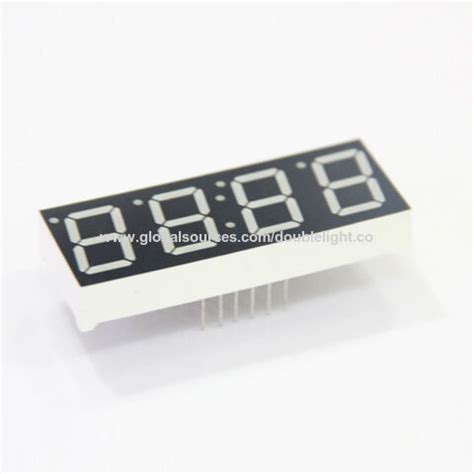 Buy Wholesale China 0 3 Inch 7 Segment 4 Digits Led 32mm 7 6mm 7mm Yellow Green Quadruple Digit