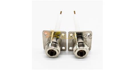 N Type Female Chassis Mount Connector Female Degree Hole Flange Mount