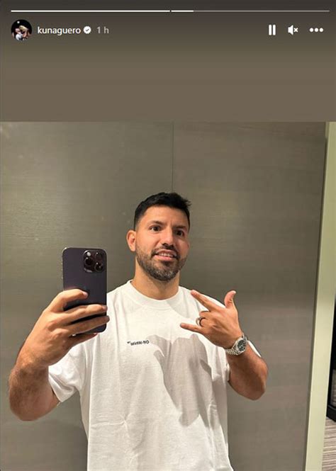 El Kun Agüero sorprendió con la primera foto publicada tras confirmar