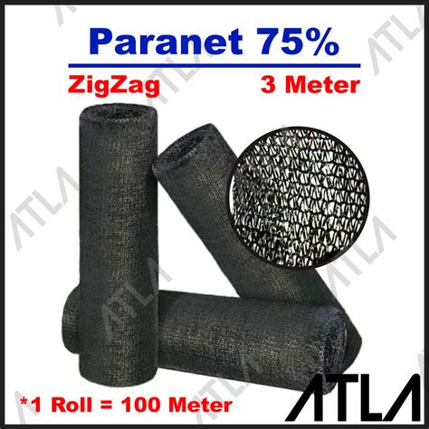 Jual Jaring Paranet Lebar 3 Meter 75% Shading Net Green House Penahan Panas Pelindung Tanaman ...