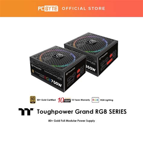 Thermaltake Toughpower Grand RGB Series 80Plus Gold Full Modular Power Supply 750W 850W