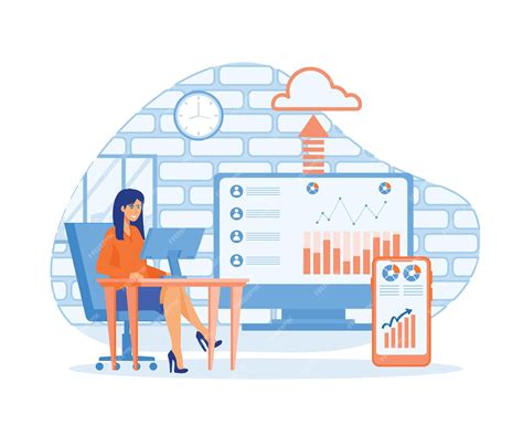 Premium Vector Business Technology Cloud Computing Service Concept