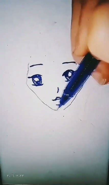 رسم انمي مش صعب خااالص بالقلم الجاف حرفيا 😵🤯😱 Youtube