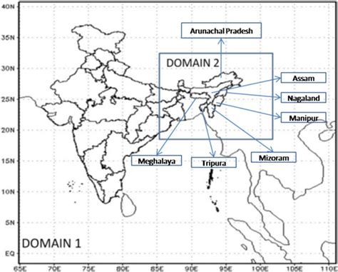 Two Way Nesting And The Expanse Of The Domains Domain 1 27 Km Domain