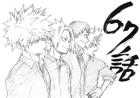 Bakugou Katsuki Kirishima Eijirou Kaminari Denki And Sero Hanta