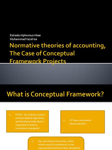 Presentation On Conceptual Framework Of Accounting Financial