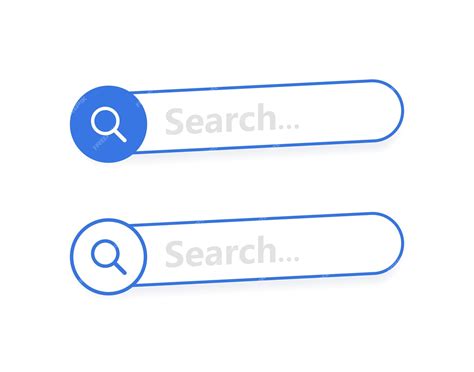 Premium Vector Search Bar Geometric Badge Web Ui Design Element For