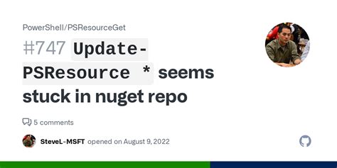 Update PSResource Seems Stuck In Nuget Repo Issue 747