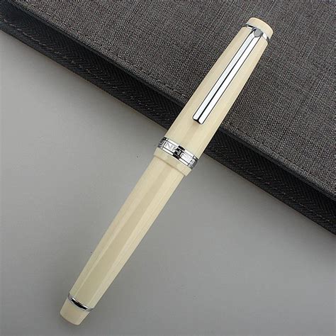 Jinhao 82 시리즈 만년필 아크릴 F 05mm 펜촉 학교 사무실 용품 비즈니스 필기 잉크 펜 골드 클립 블루 옐로우 신제품 Aliexpress