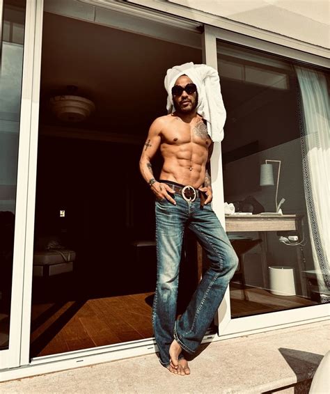 Lenny Kravitz 60 Drives Fans Wild Displaying Chiseled Tattooed Chest