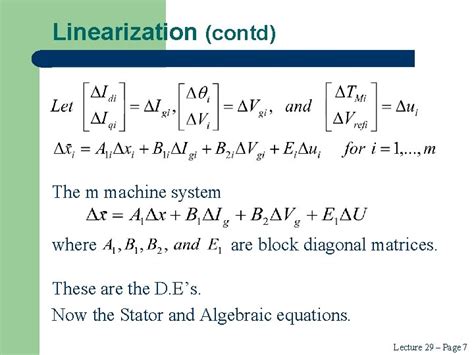 Ece 576 Power System Dynamics And Stability Lecture