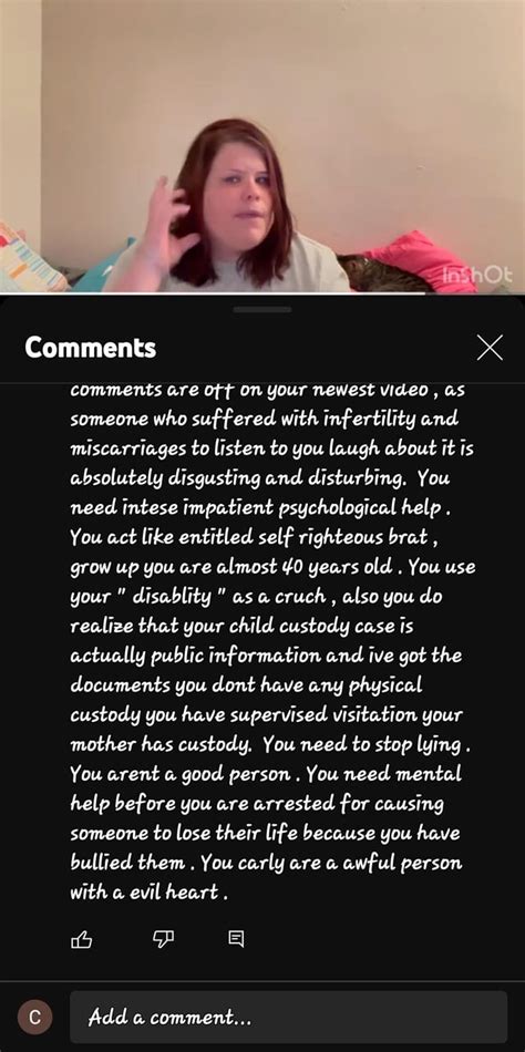 Since Carly Deleted And Blocked My Other Comment Carly You Are