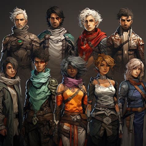 Rpg Characters Game Assets Premium Ai Generated Image