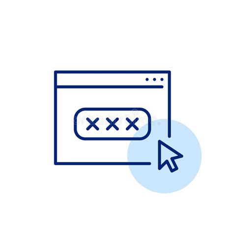 Web Page Password Covered By Asterisks In Input Box And Mouse Click