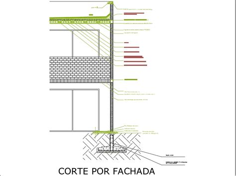 Corte Por Fachada En AutoCAD Descargar CAD Gratis 73 08 KB Bibliocad