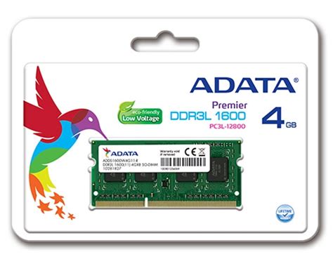 A-DATA SODIMM DDR3 4GB 1600MHz ADDS1600W4G11-S