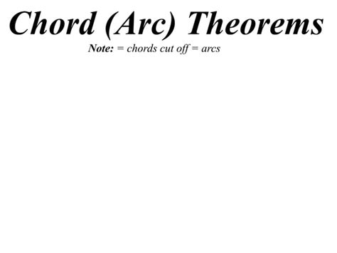 11x1 T13 01 Definitions And Chord Theorems 2011 Ppt