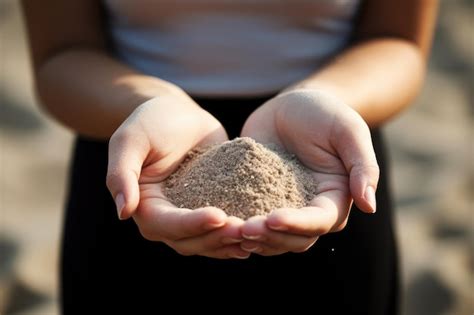 Premium Photo Ephemeral Moments Sand Slipping Through Fingers