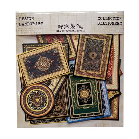 빈티지 아트 핸드 계정 에스닉 스타일 패턴 두꺼운 카드 소재 Diy 스크랩북 콜라주 북마크 선물 장식 Aliexpress
