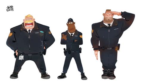Security Guards The Bad Guys Bad Guy Character Design Character