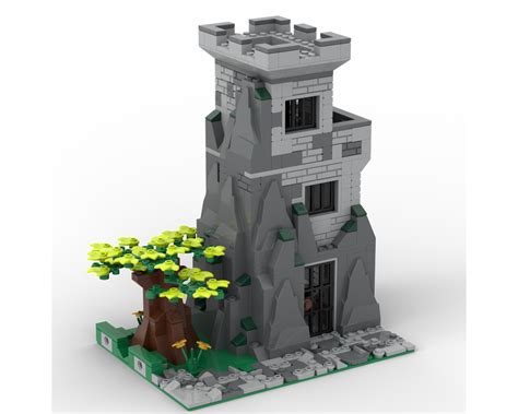 Lego Moc Modular Prison Tower By Cegeha Elbe Rebrickable Build With