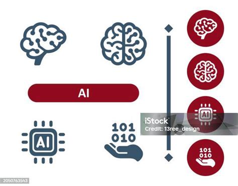 Ai Icons Artificial Intelligence Machine Learning Technology Brain