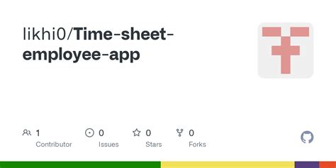 GitHub Likhi Time Sheet Employee App