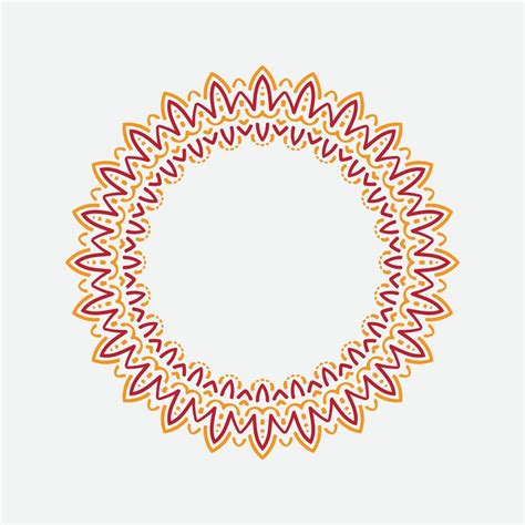 Round Or Circular Decorative Pattern For Design Framework And Banner