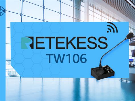 Mua Retekess Tw106 Window Intercom Loud Speaker Support External Microphone Intercom System