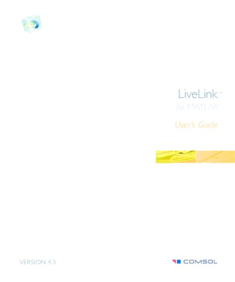 pdf user´s guide for matlab ® livelink tm