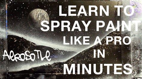 Beginner Spray Paint Art Tutorial Youtube