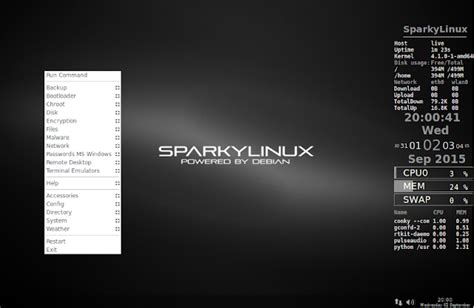 SparkyLinux Lightweight Fast Debian Based Linux Distribution